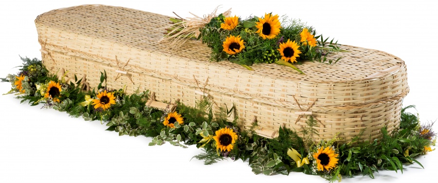 Bamboo Rounded Coffin - The green coffin company.com